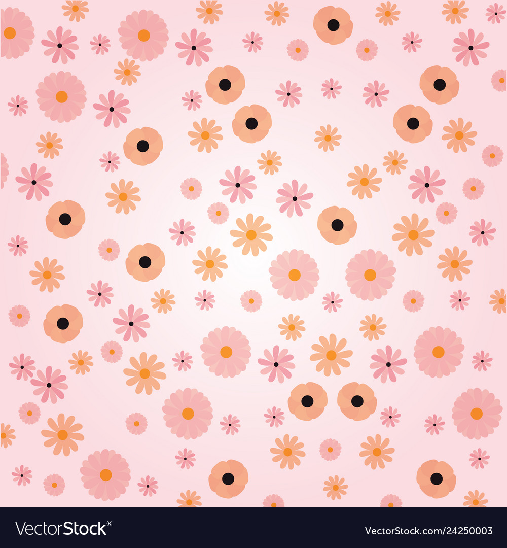 Floral spring background Royalty Free Vector Image