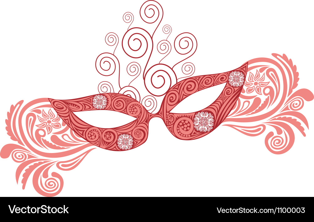 Mask pattern Royalty Free Vector Image - VectorStock