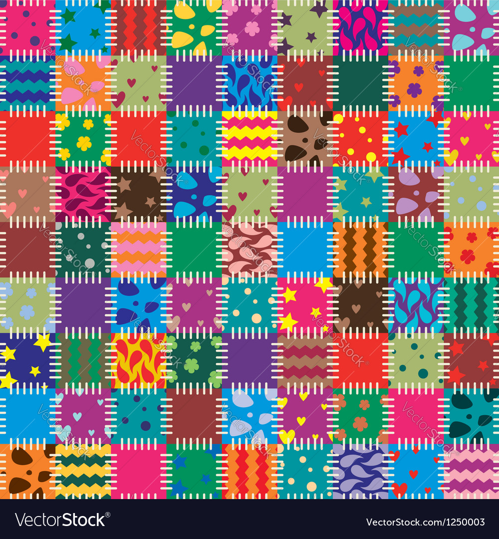 Patchwork background Royalty Free Vector Image