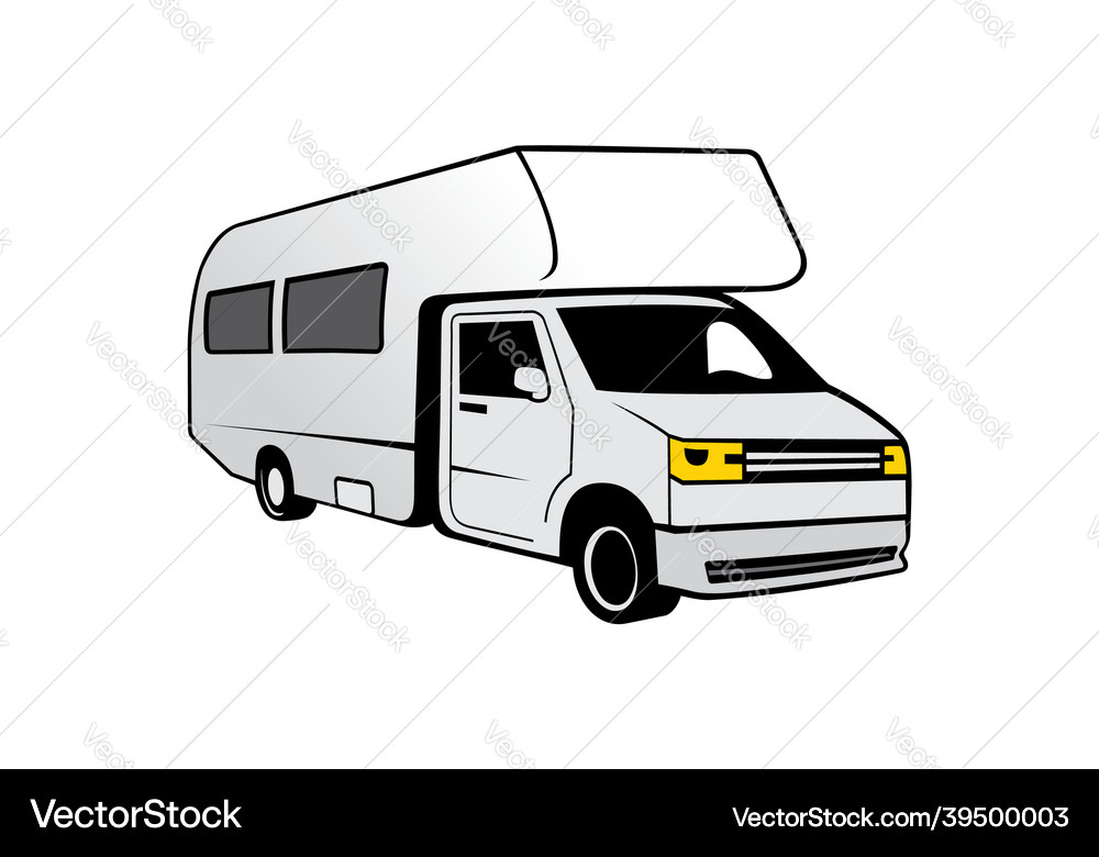 Rv recreational vehicle design Royalty Free Vector Image