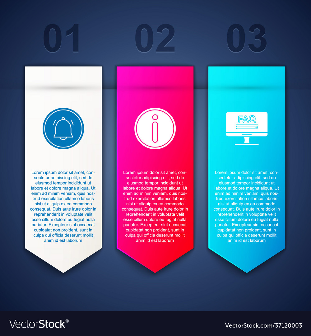 Set button chat notification information Vector Image
