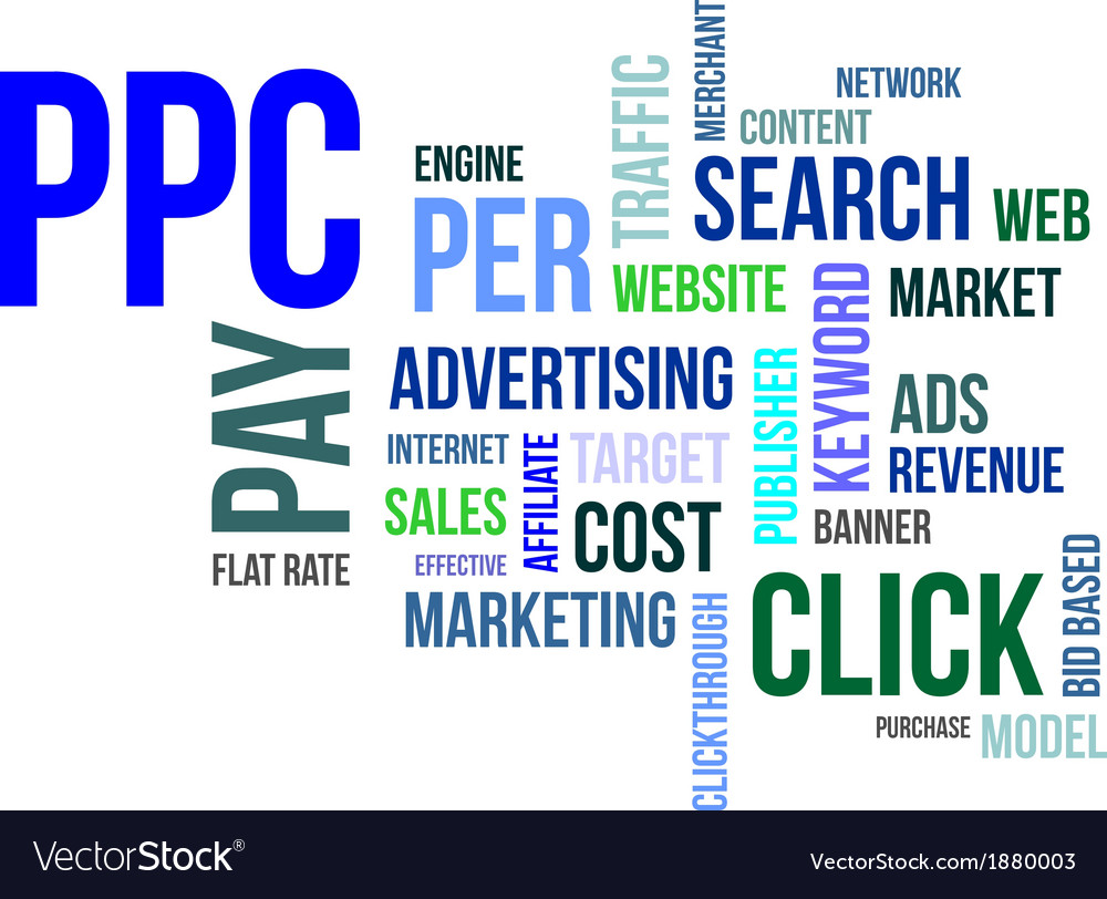 Word cloud ppc Royalty Free Vector Image - VectorStock