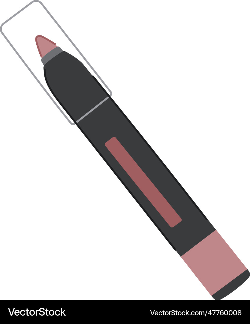 Beauty lipstick makeup cartoon Royalty Free Vector Image