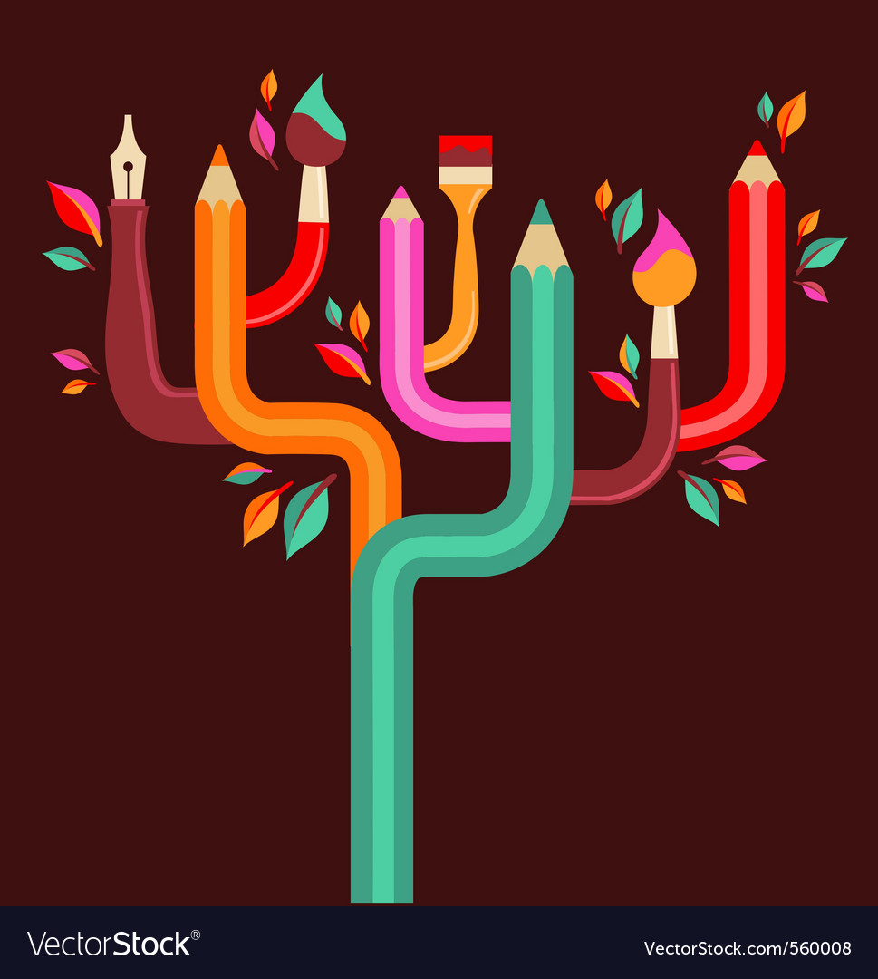 Creation tree Royalty Free Vector Image - VectorStock