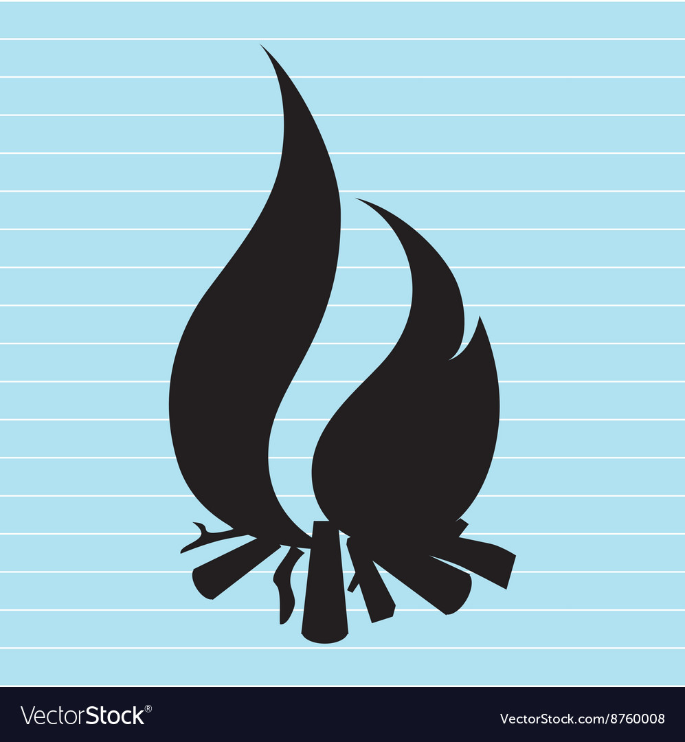 Fire flame design Royalty Free Vector Image - VectorStock