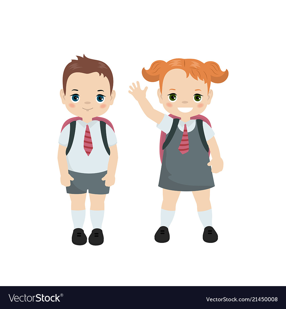 Happy school kids happy school kids Royalty Free Vector