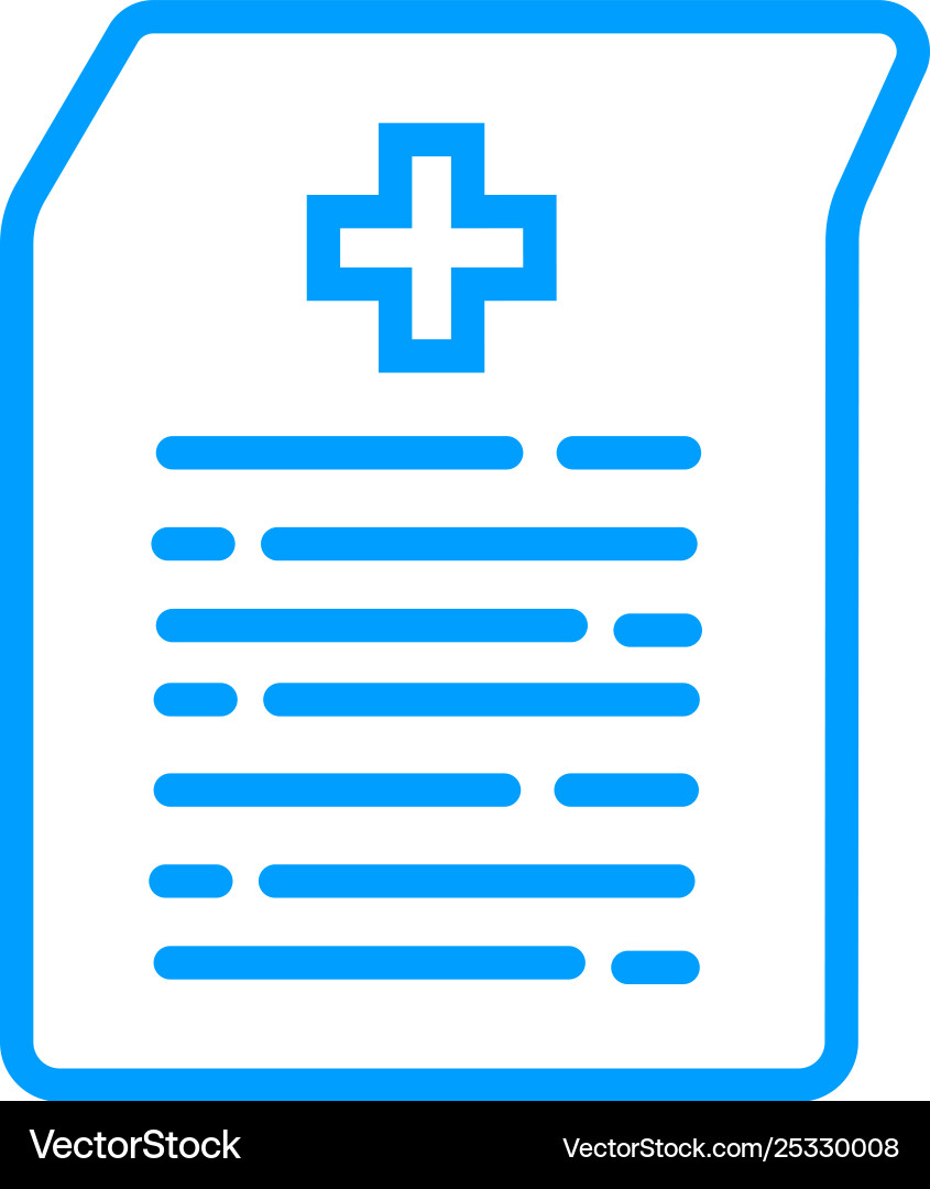 Medical history icon- history icon Royalty Free Vector Image