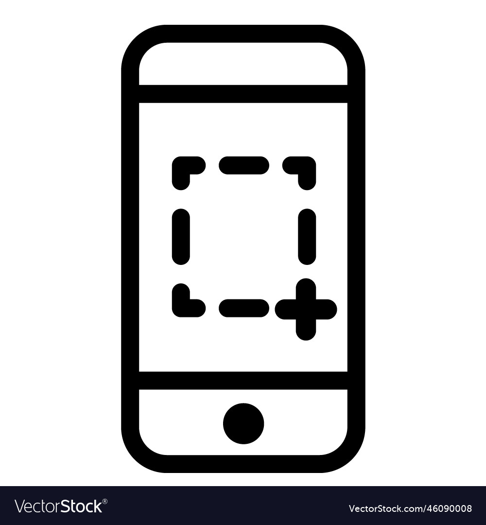Mobile screenshot Royalty Free Vector Image - VectorStock