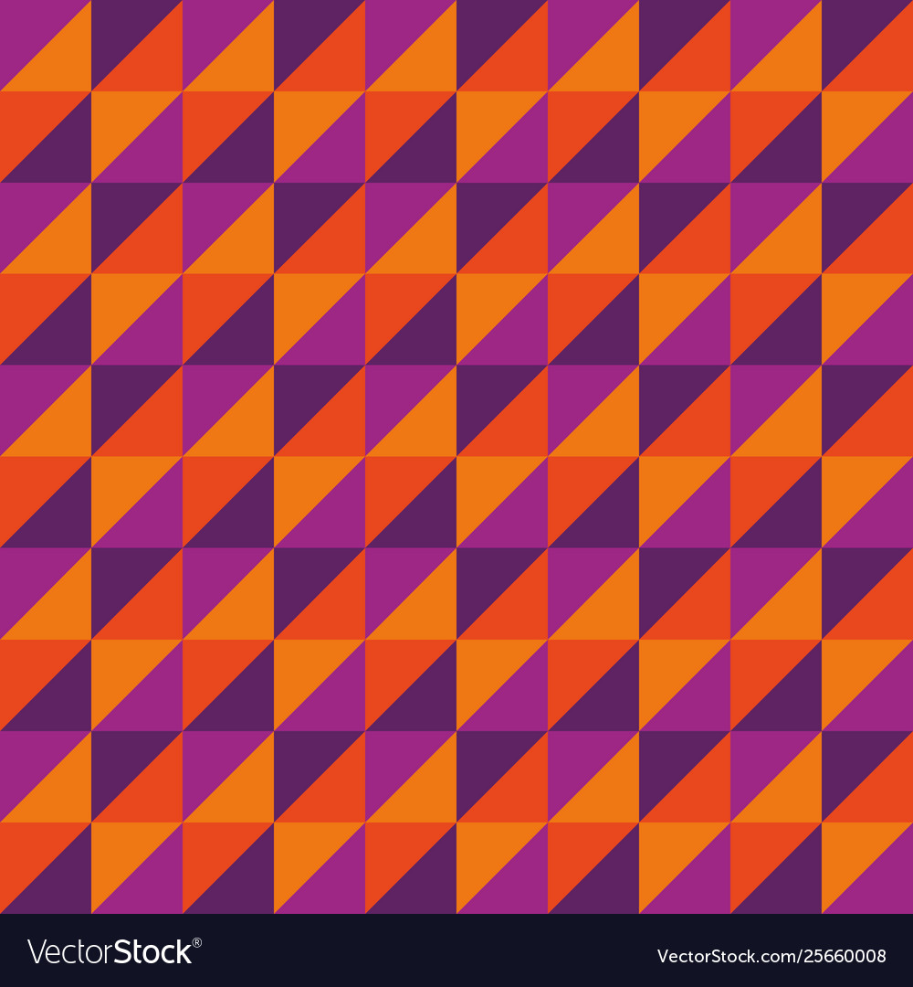Pattern seamless polygon triangle purple Vector Image
