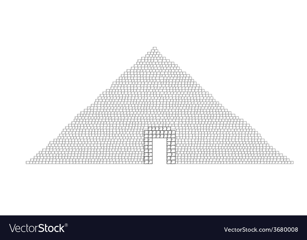 Pyramid Royalty Free Vector Image - VectorStock