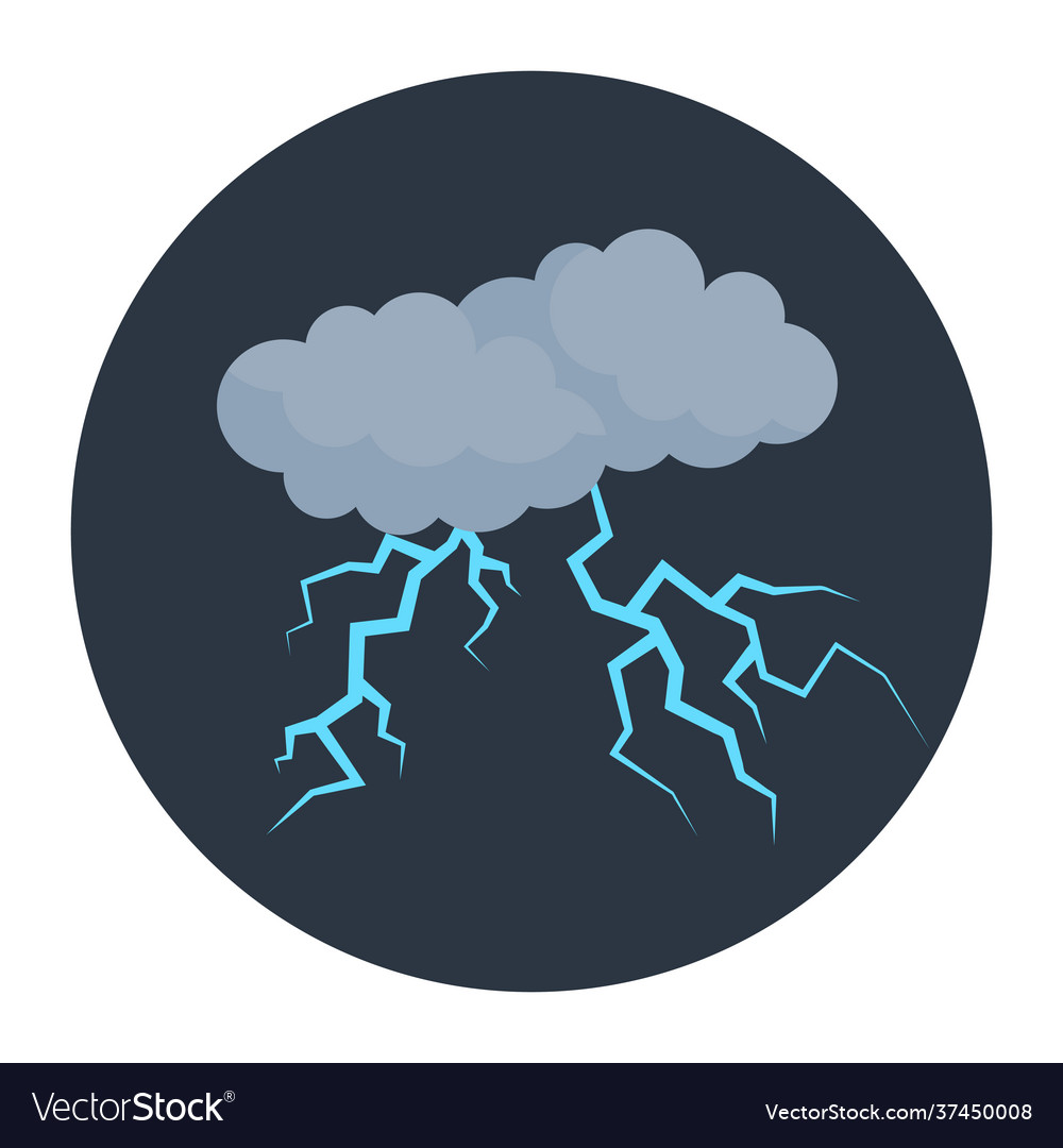 Thunderstorm Royalty Free Vector Image - VectorStock