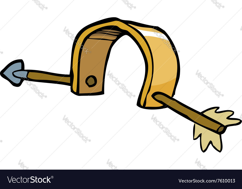 Comic arrow wound Royalty Free Vector Image - VectorStock