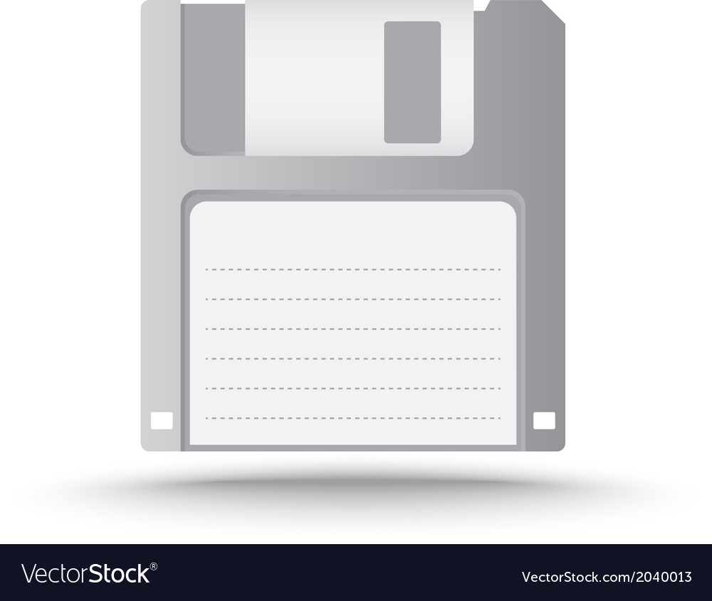 Floppy disk Royalty Free Vector Image - VectorStock