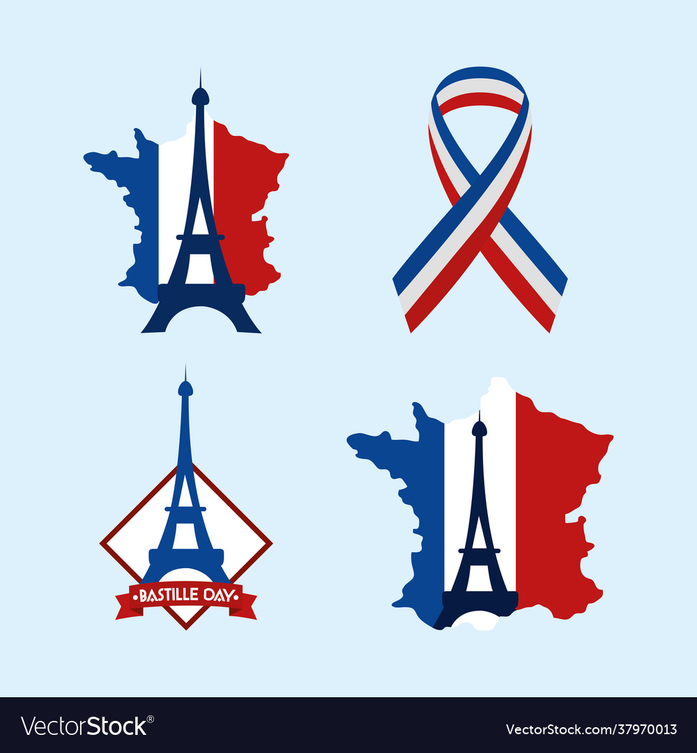French map flag set Royalty Free Vector Image - VectorStock