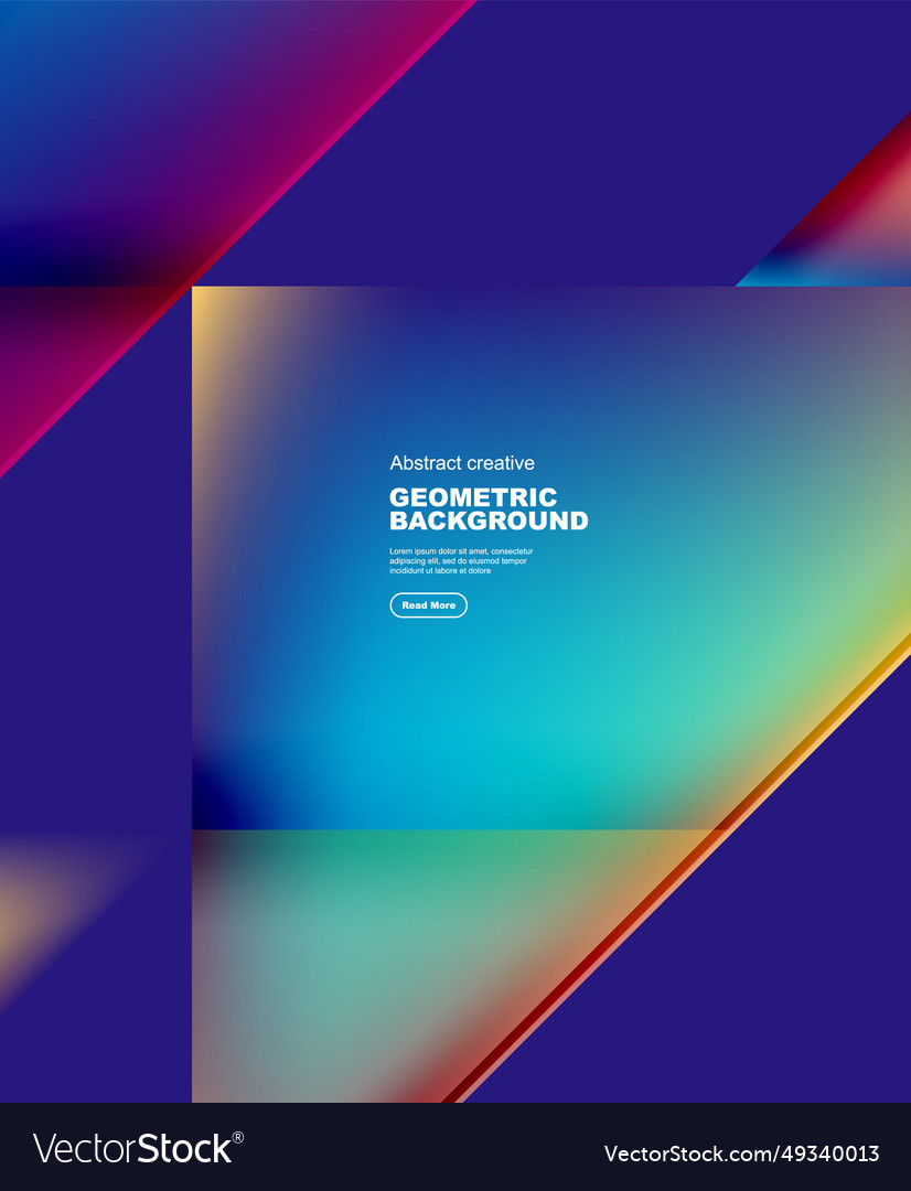 Gradient triangles abstract background Royalty Free Vector