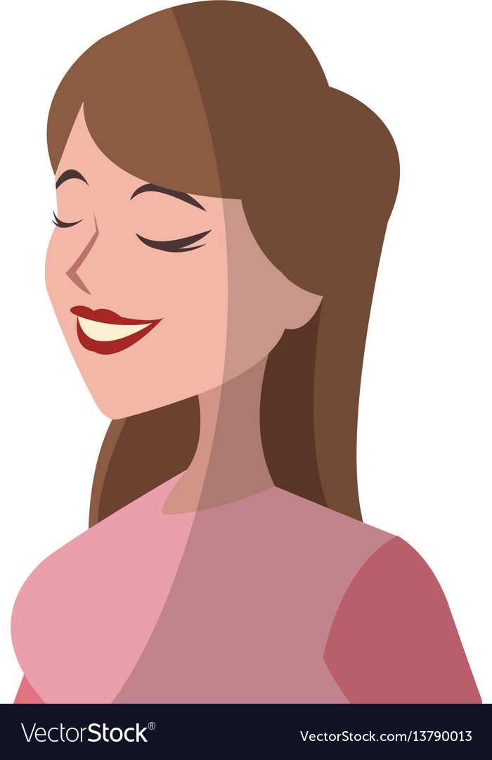 Happy woman cartoon icon Royalty Free Vector Image Happy woman cartoon icon Royalty Free Vector Image