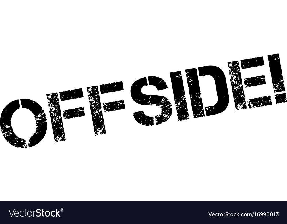 Offside rubber stamp Royalty Free Vector Image