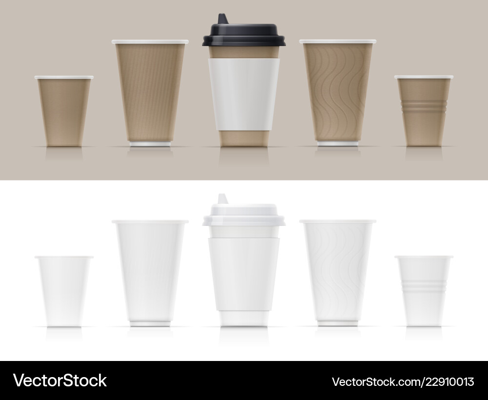 Paper cup for fast-food drink Royalty Free Vector Image