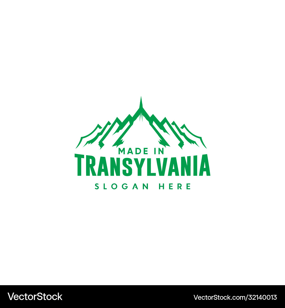 Transylvania creative logo template Royalty Free Vector