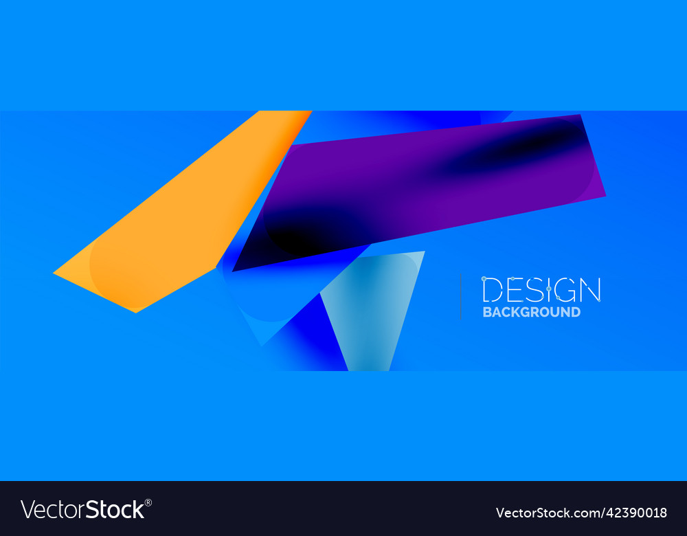 Background abstract overlapping shapes minimal Vector Image