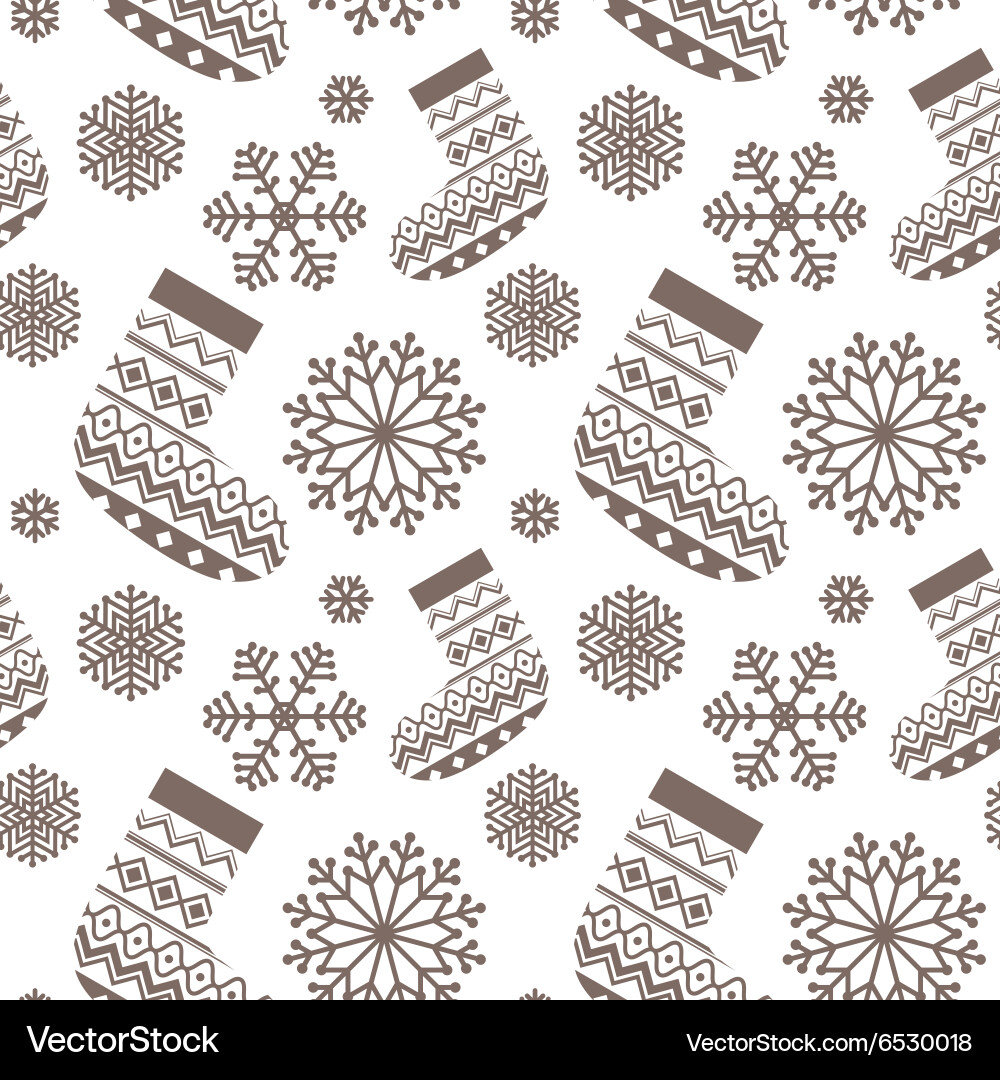 Christmas seamless pattern Royalty Free Vector Image