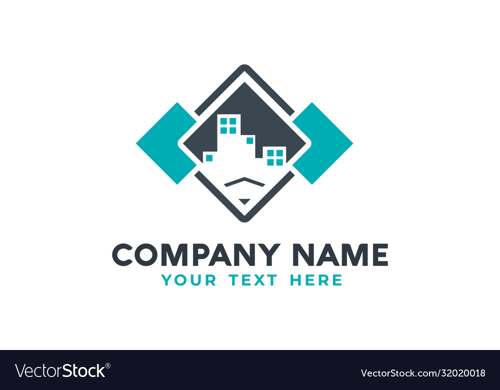 Construction logo template Royalty Free Vector Image