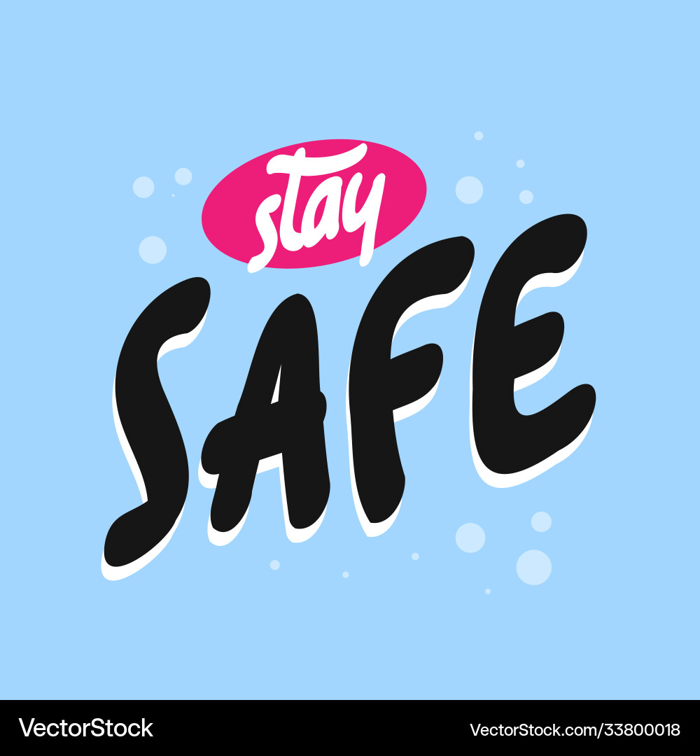 Coronavirus covid-19 self quarantine slogan Vector Image