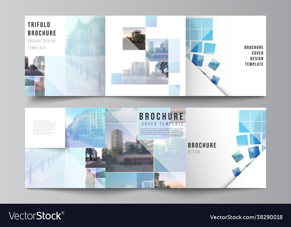Layout square format covers templates Royalty Free Vector