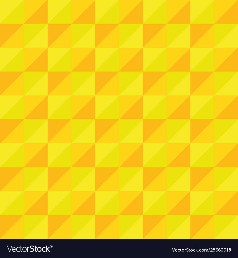 Pattern seamless polygon triangle yellow Vector Image