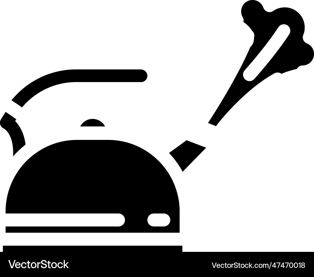 Steam smell glyph icon Royalty Free Vector Image