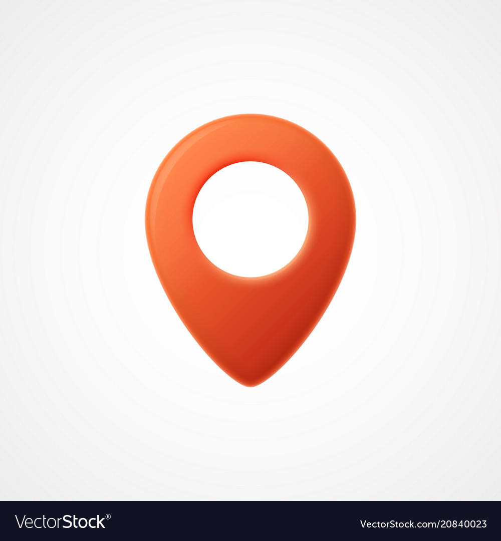 3d map pointer icon map markers Royalty Free Vector Image