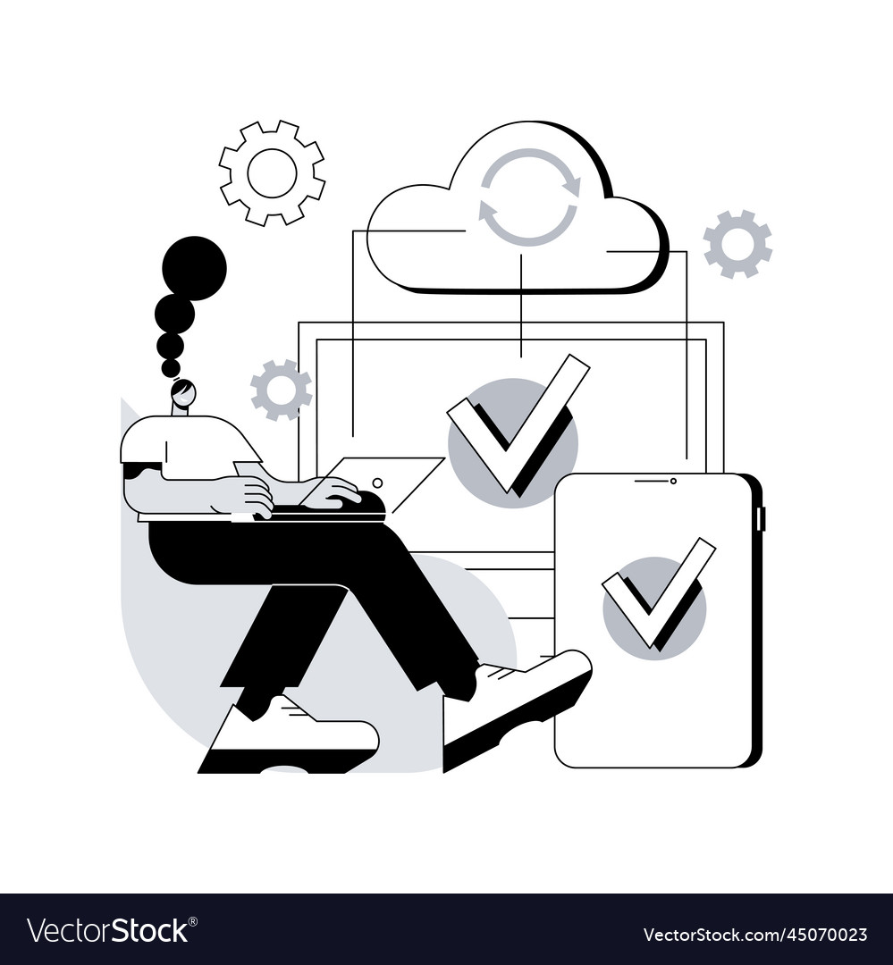 Cloud Connection Abstract Concept Royalty Free Vector Image