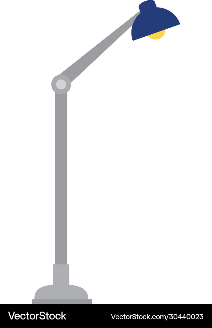House floor lamp decorative isolated icon Vector Image