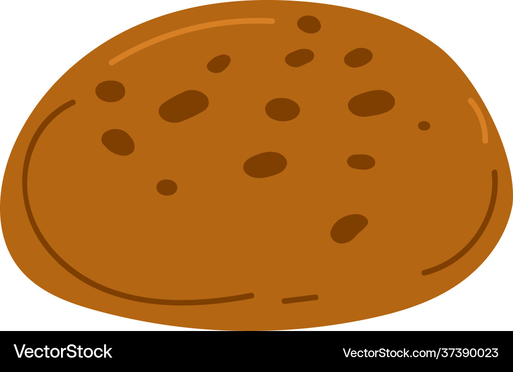 Loaf white bread fresh baked goods fried crispy Vector Image