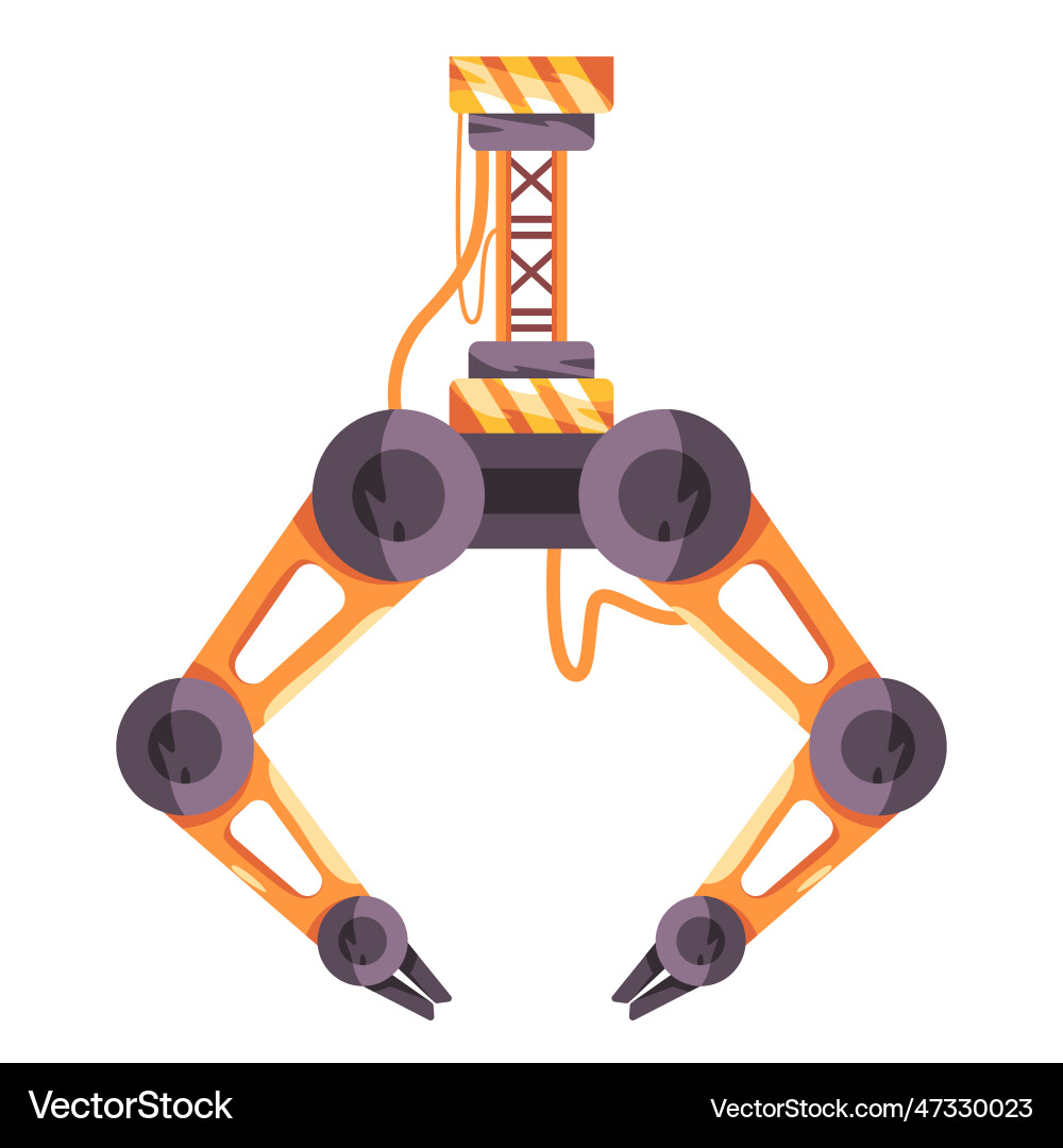 Robotic manipulator arm robot hand technology Vector Image