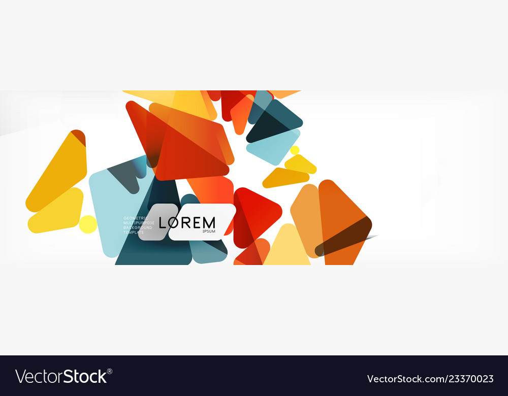 Science background abstract triangle pattern Vector Image