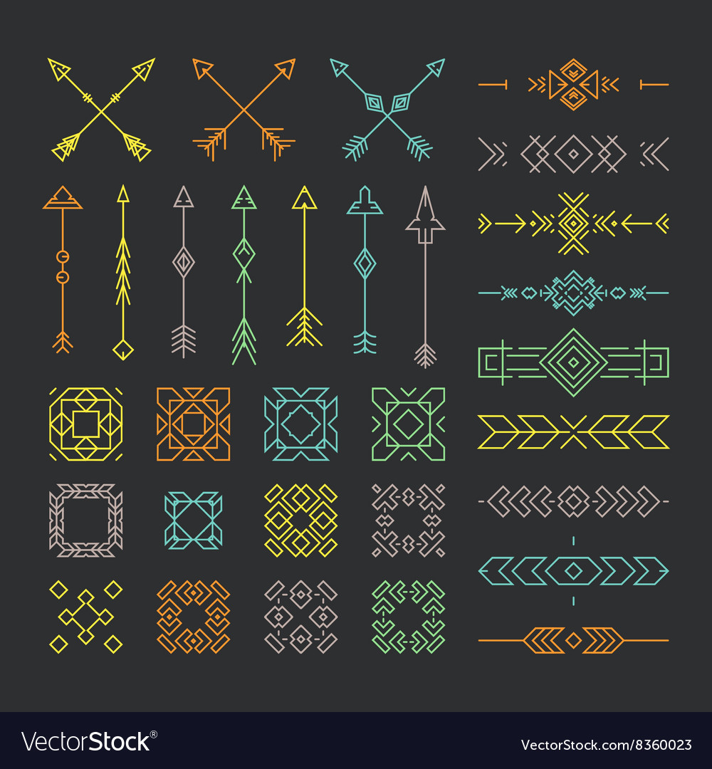 Tribal Design Elements Royalty Free Vector Image
