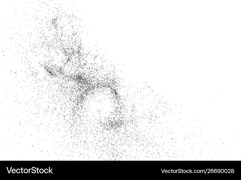 Abstract grainy texture isolated on white Vector Image