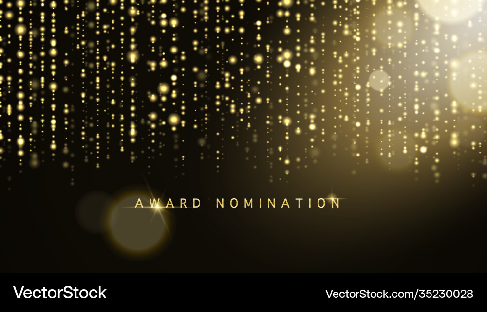 Award nomination ceremony luxury background with Vector Image