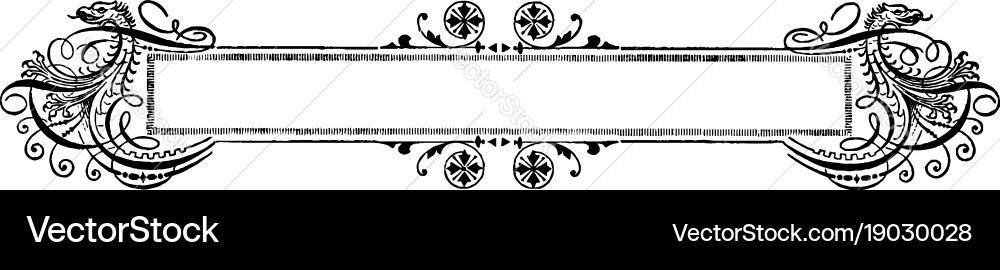 Calligraphic banner is an advertising image Vector Image