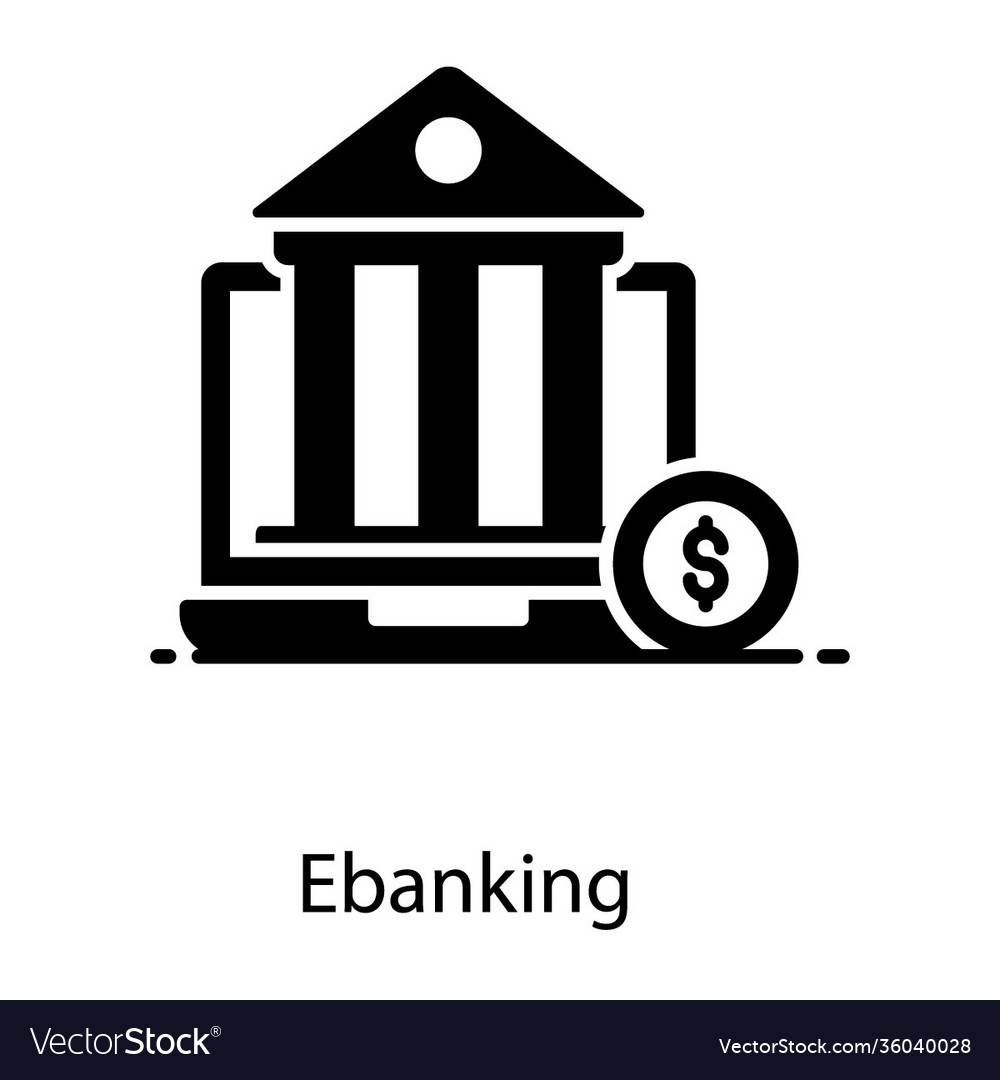 Electronic banking Royalty Free Vector Image - VectorStock