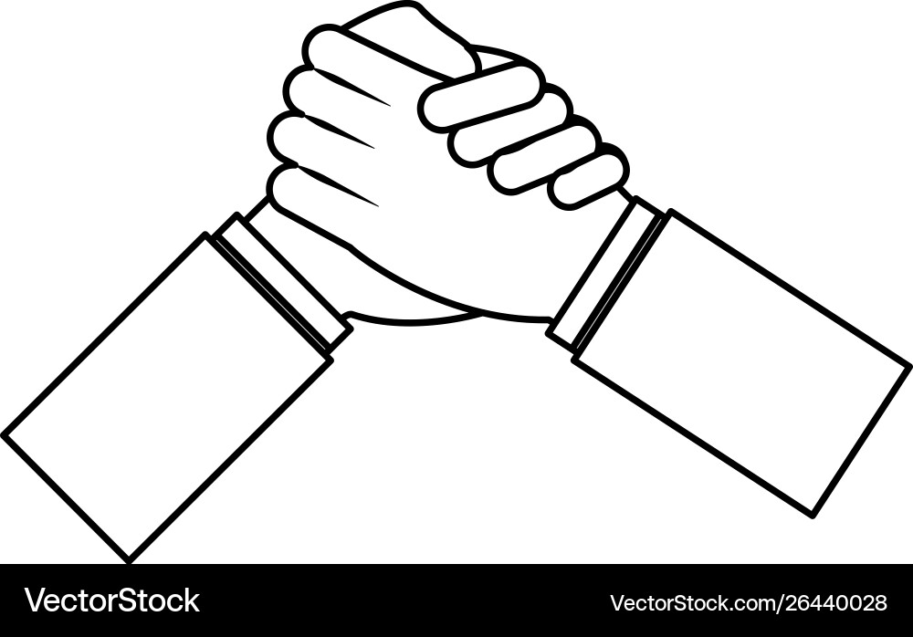 Hands business persons done deal Royalty Free Vector Image