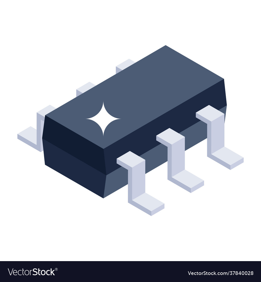 Integrated circuit Royalty Free Vector Image - VectorStock