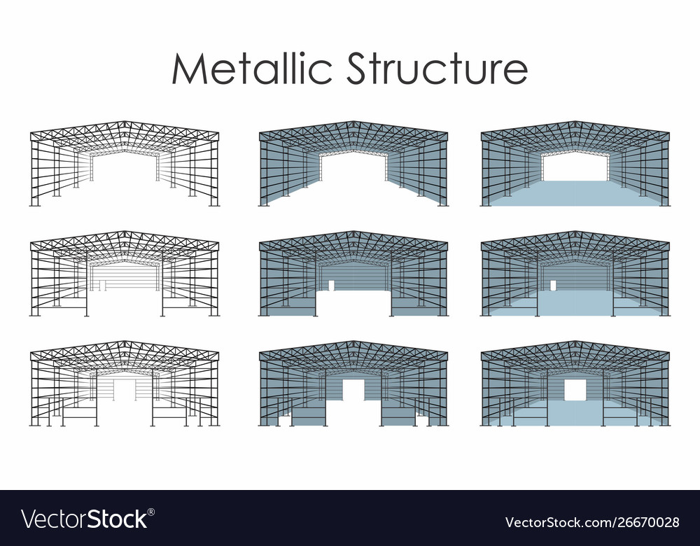 Metallic structure Royalty Free Vector Image - VectorStock