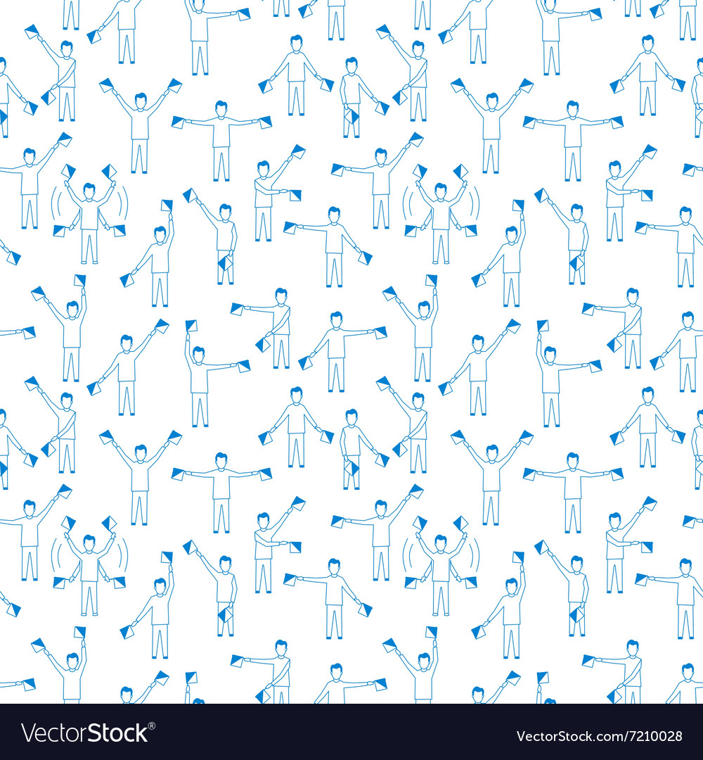 Semaphore alphabet seamless pattern Royalty Free Vector Semaphore alphabet seamless pattern Royalty Free Vector