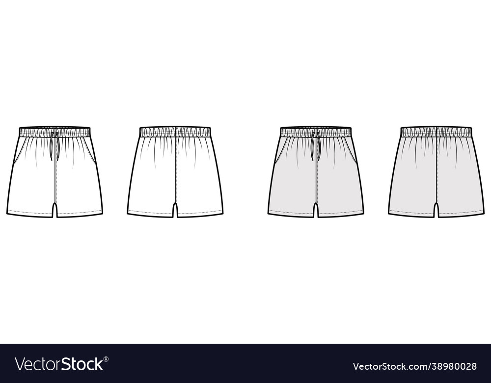 Sport training shorts technical fashion Royalty Free Vector