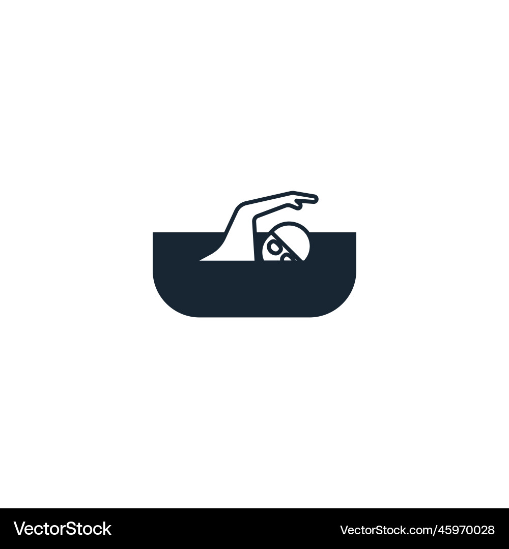Swimming creative icon from sport icons Royalty Free Vector