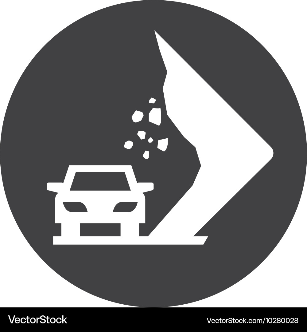 Traffic signal circle isolated icon Royalty Free Vector