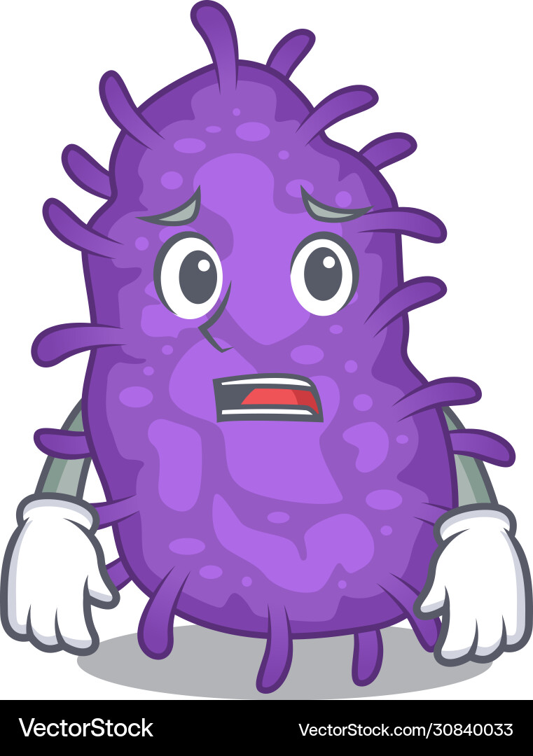 Cartoon design style bacteria bacilli showing Vector Image