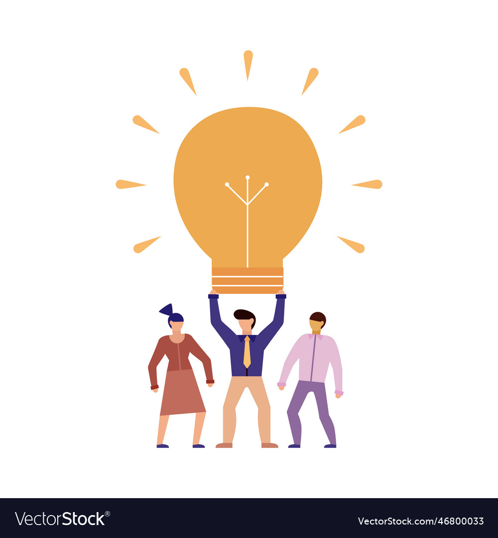 Effective teamwork concept Royalty Free Vector Image Effective teamwork concept Royalty Free Vector Image